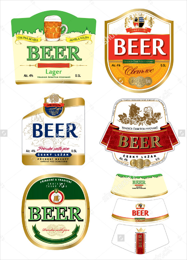 Printable Beer Label Template 195 Free Premium Download