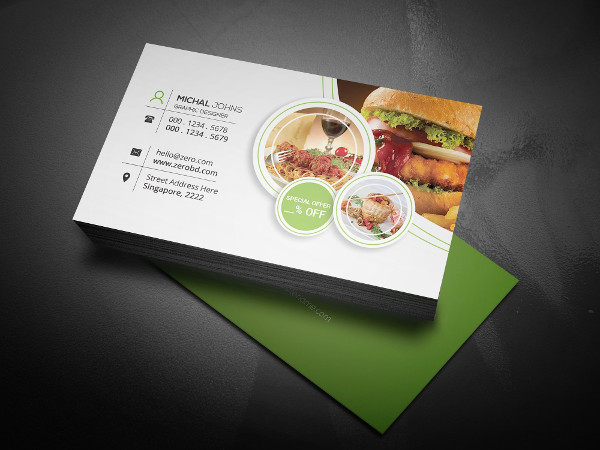 25 Restaurant Business Card Templates Free Premium Download