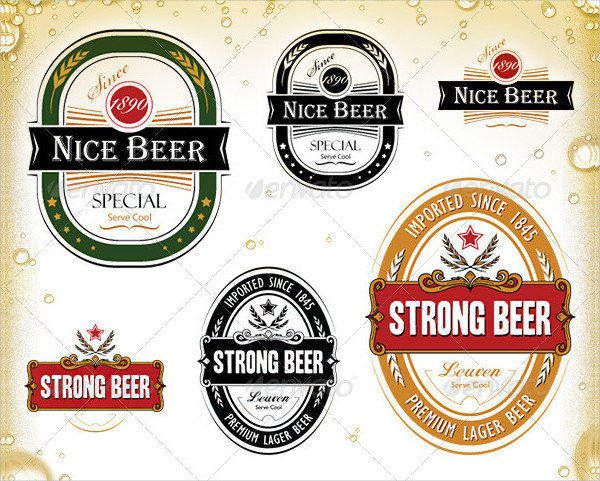 Printable Beer Label Template 195 Free Premium Download