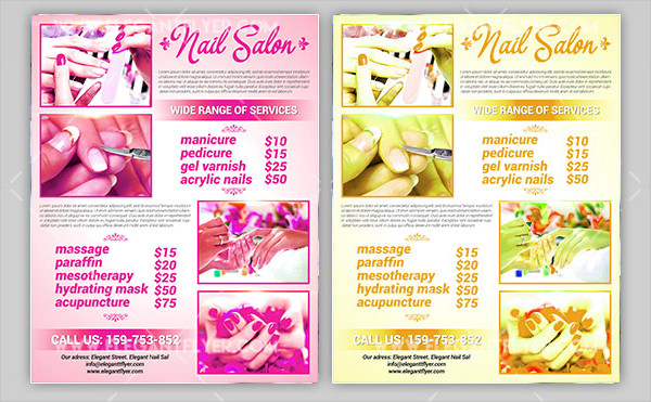 13 Nail Salon Flyer Templates Free Premium Download