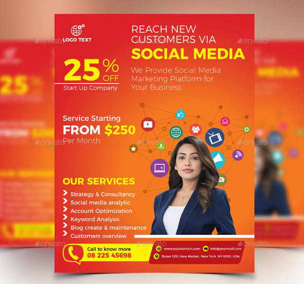 25 Social Media Marketing Flyer Templates Free Premium Download