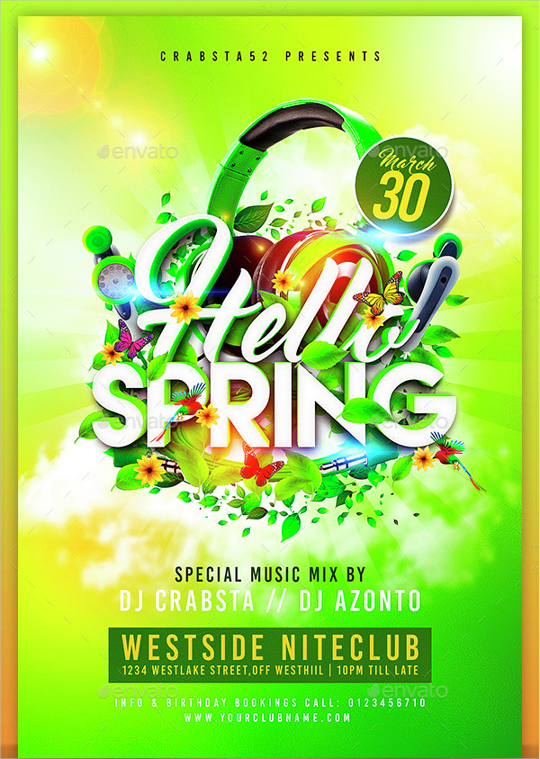 35 Spring Flyer Templates Free Premium Download