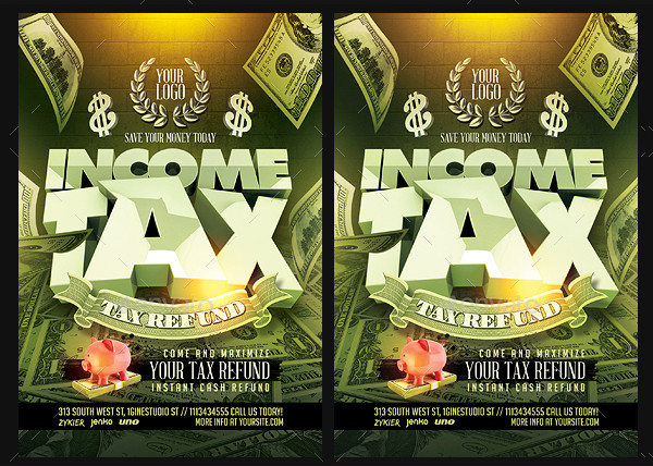 Free Income Tax Flyer Templates Templates Printable Download