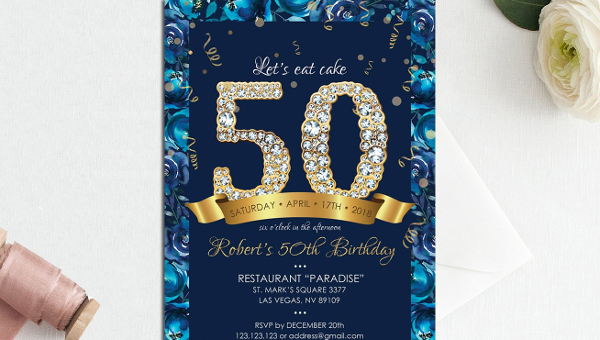 50th Birthday Invitation Templates 21 Free Premium Download