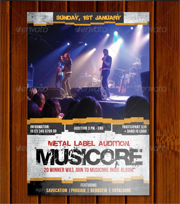 21+ Audition Flyer Templates - Free & Premium Download