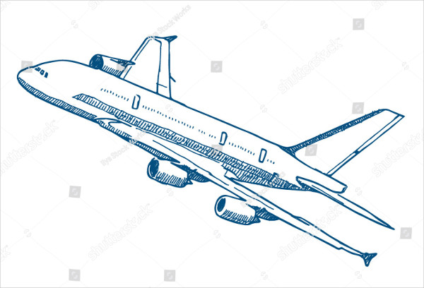 Airplane Drawings - 19+ Free & Premium Download