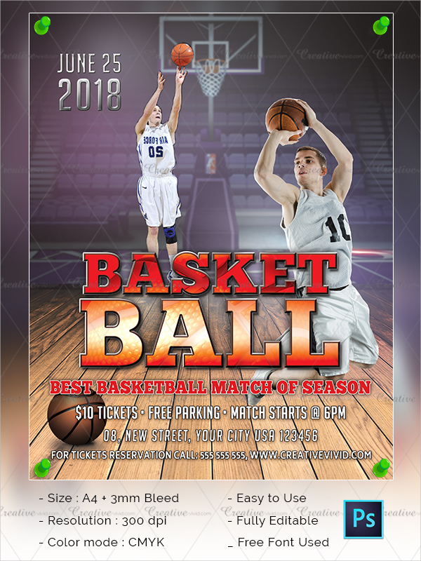 Basketball Flyer Background