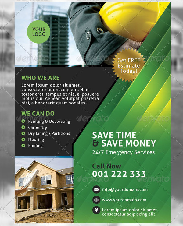 Construction Flyer Template 31 Free Premium Download