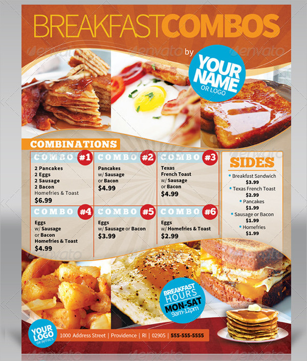 Free Printable Breakfast Menu Templates Printable World Holiday