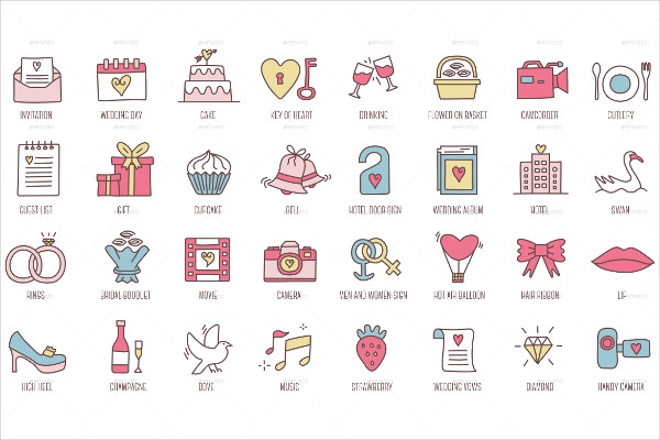 293+ Wedding Icons - Free PSD, AI, EPS, PNG, Vector Format Download