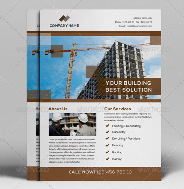 Construction Flyer Template - 31+ Free & Premium Download