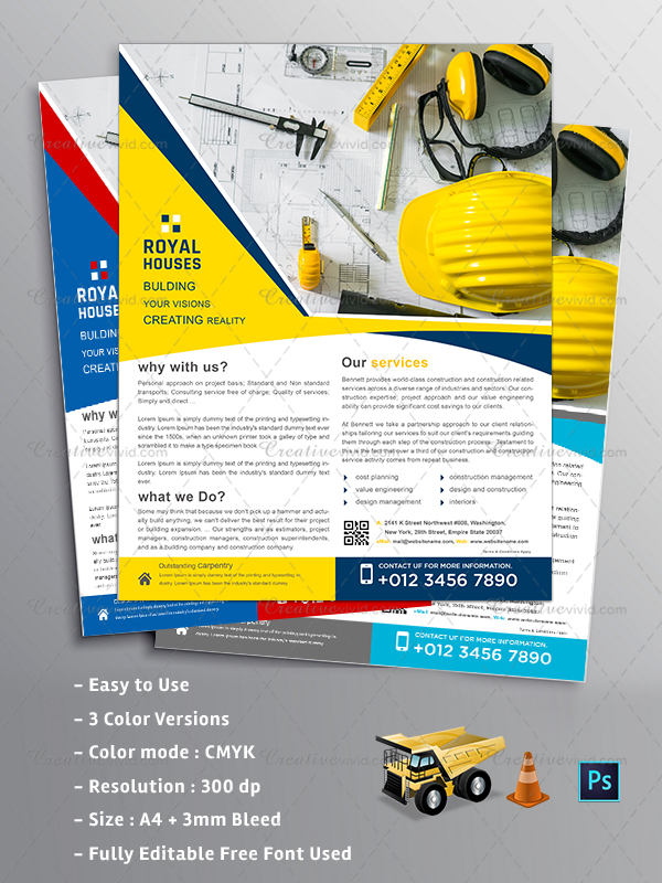 Construction Flyer Template 31 Free Premium Download