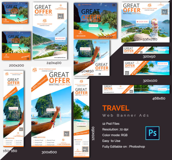 Travel Banner Design Templates - 25+ Free & Premium Download