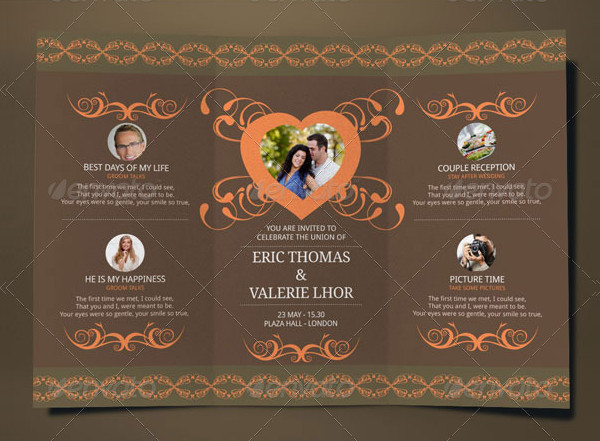 17 Tri Fold Wedding Invitation Templates Free Premium Download