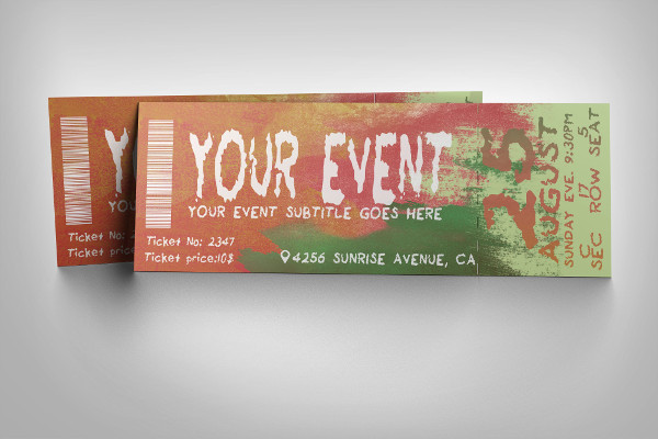 27+ Editable Ticket Templates - Free & Premium Download