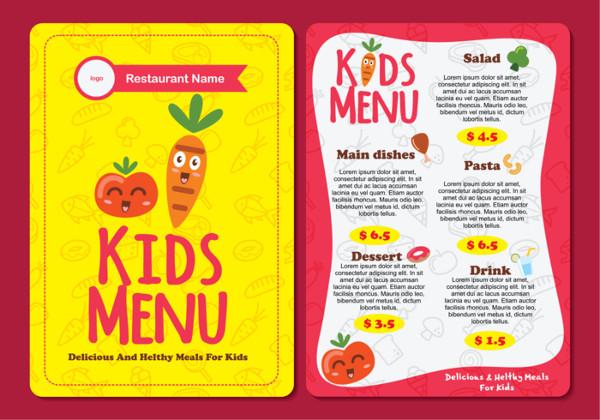 Kids Menu Template - 27+ Free & Premium Download