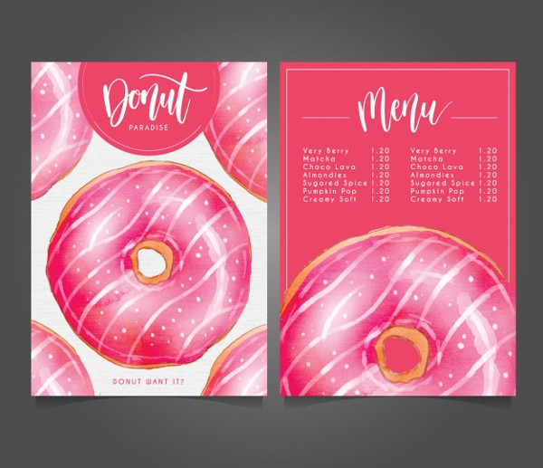 Sweets Menu Templates - 17+ Free & Premium Download