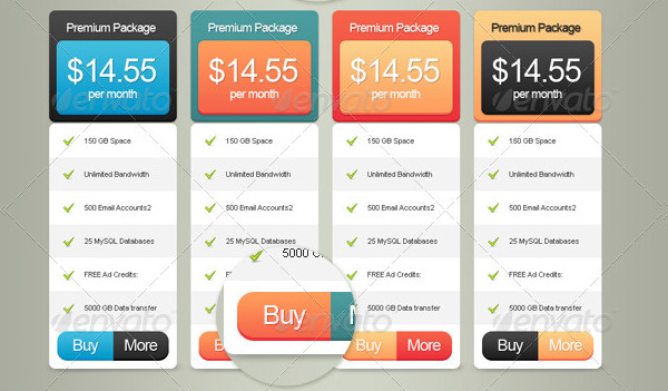 29+ Best Pricing Table Designs - Free & Premium Download