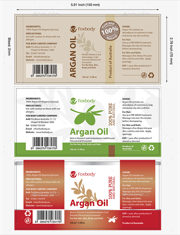 19+ Oil Label Templates - PSD, AI, EPS, Vector Format Download