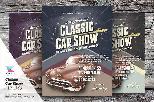 Car Show Flyer Template - 25+ Free & Premium Download