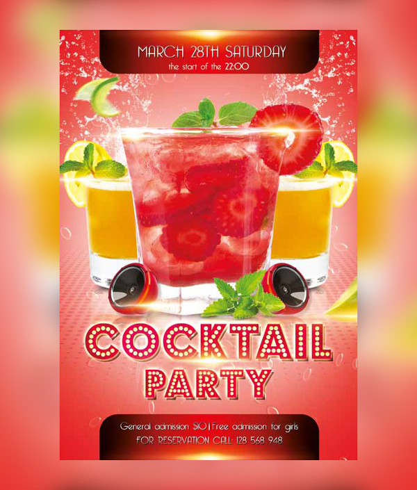 Cocktail Party Flyer Template - 25+ Free & Premium Download