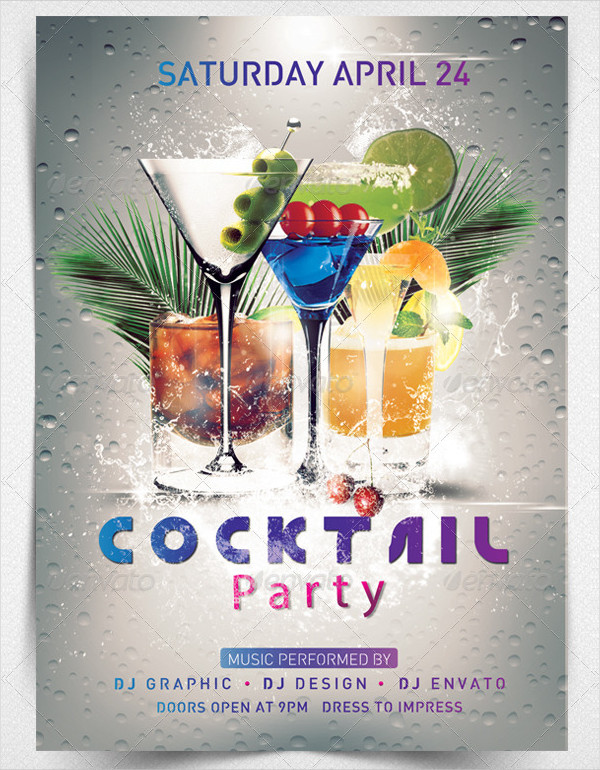 25+ Cocktail Party Flyer Templates - Free & Premium Download