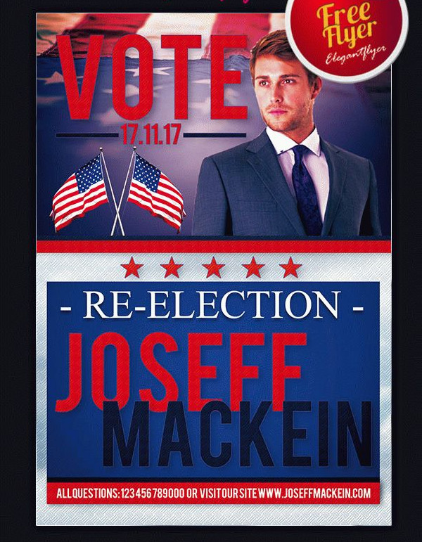 Political Flyer Template Psd Free Printable Templates