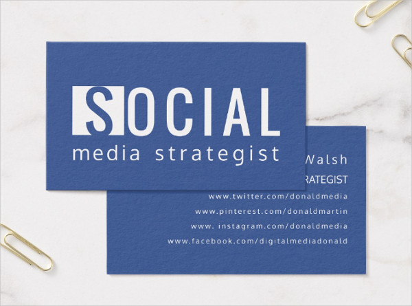 Social Media Business Card Template - 39+ Free & Premium Download