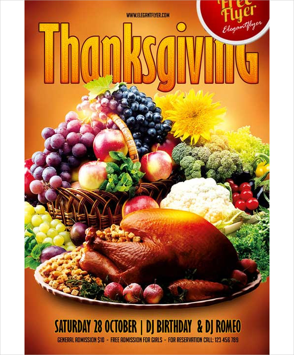 Thanksgiving Flyer Template Free