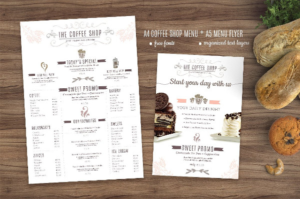 Bakery Menu Template - 25+ Free & Premium Download