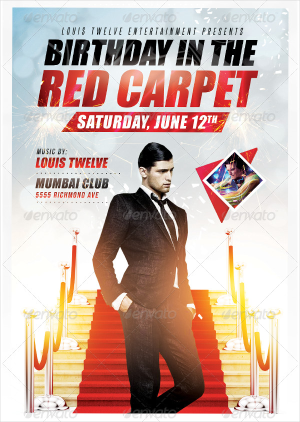 25+ Red Carpet Party Flyer Templates - Free & Premium Download