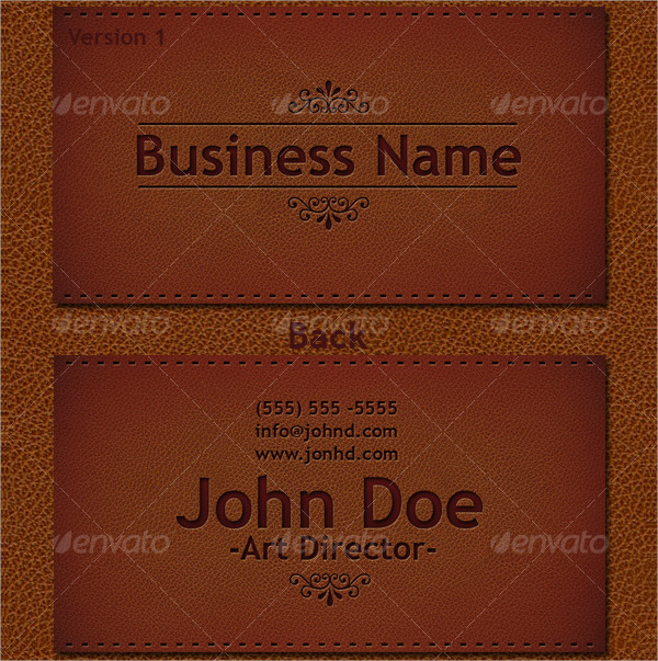 21+ Leather Business Card Templates - PSD. AI, EPS Format Download