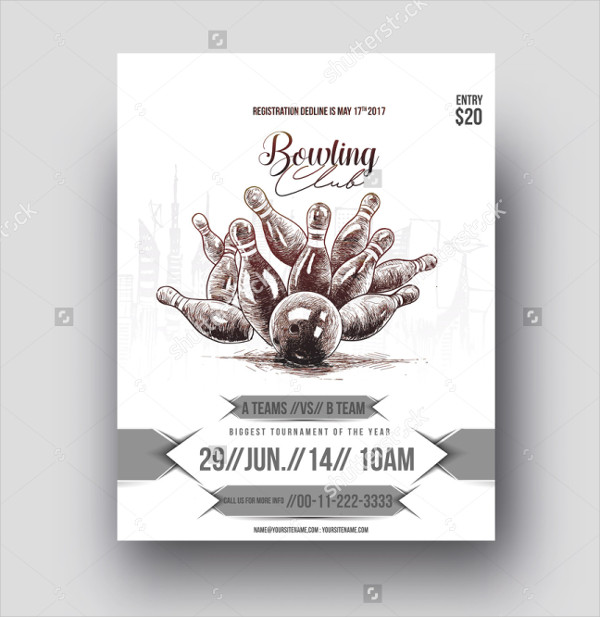 Bowling Flyer Template - 27+ PSD, AI, EPS, Vector Format Download