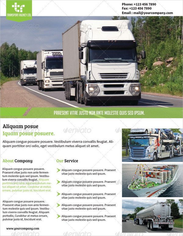 Transport Flyer Design - 23+ Free & Premium Download