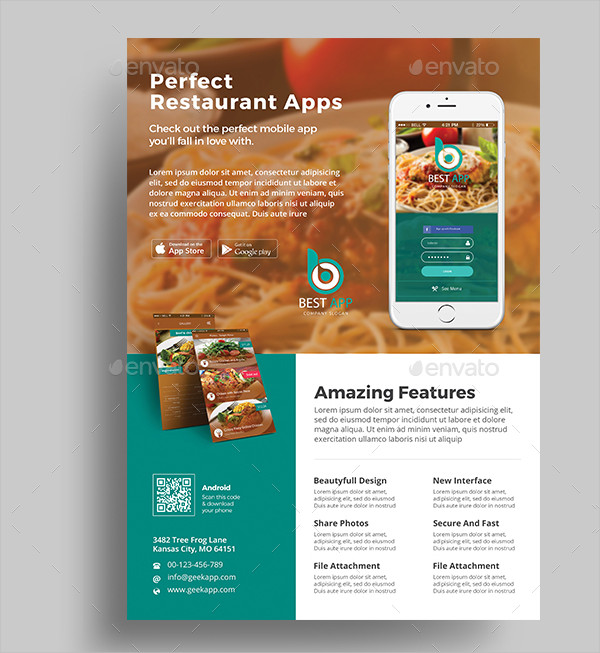 Mobile App Flyer Template - 23+ Free & Premium Download