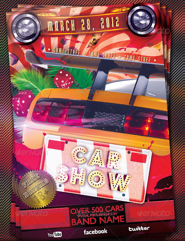 Car Show Flyer Template - 25+ Free & Premium Download