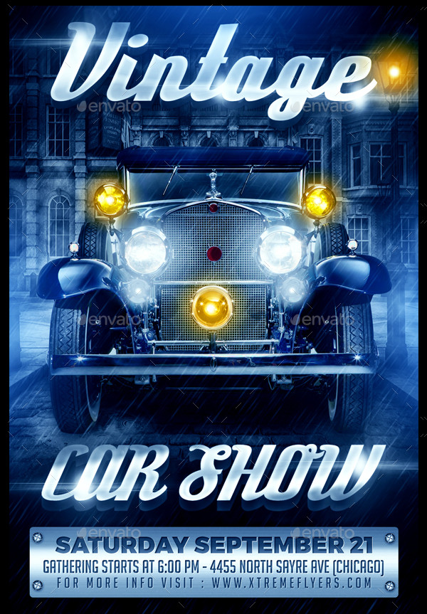 Car Show Flyer Template - 25+ Free & Premium Download