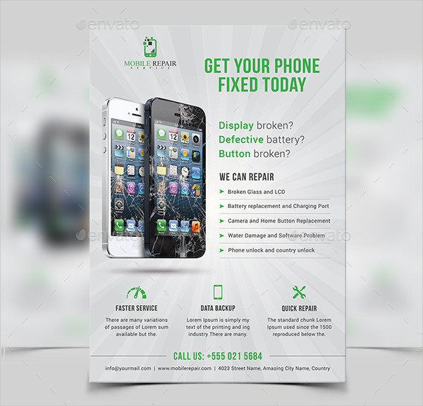 Smartphone Repair Flyer PSD - 23+ Free & Premium Download