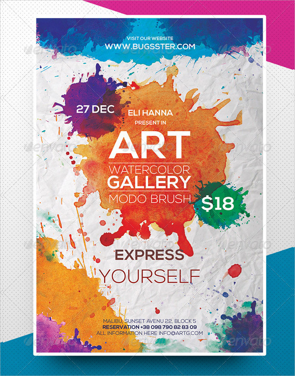 Watercolor Flyer Templates - 21+ Free & Premium Download