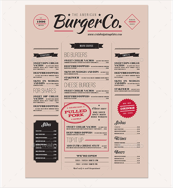 Burger Menu Templates - 27+ Free & Premium Download