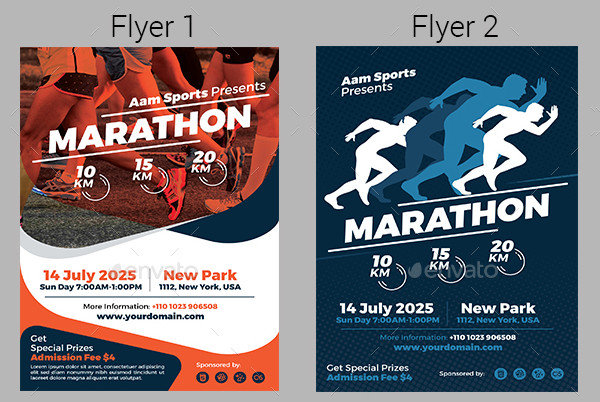 Marathon Flyer Template - 25+ Free & Premium Download
