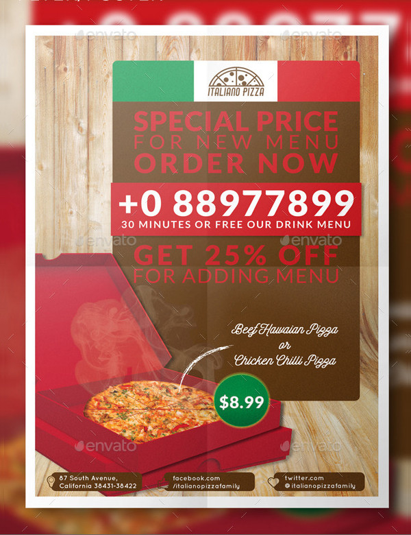 Pizza Poster Designs - 23+ Free & Premium Download
