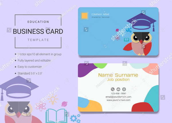 Teacher Business Card Templates - 21+ Free & Premium Download