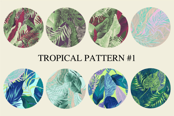 Tropical Patterns - 25+ Free PSD, AI, EPS, Vector Format Designs