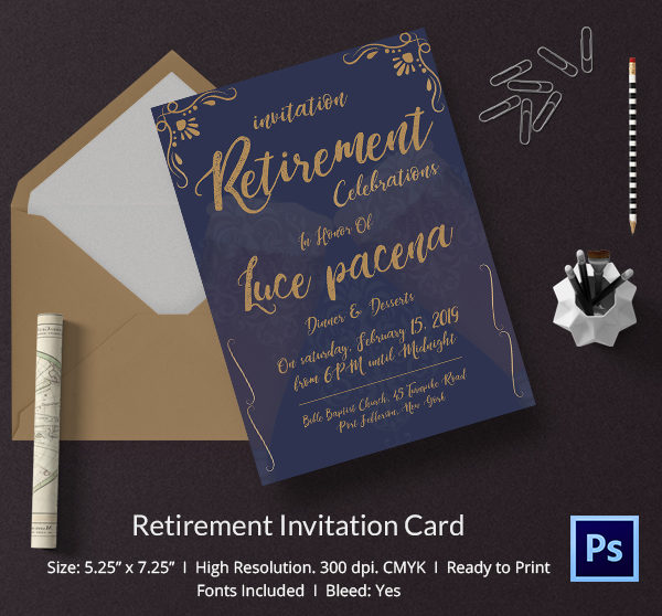 Retirement Invitation Templates - 17+ Free & Premium Download