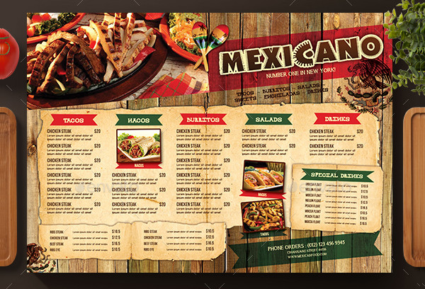 Mexican Menu Design - 27+ Free & Premium Download