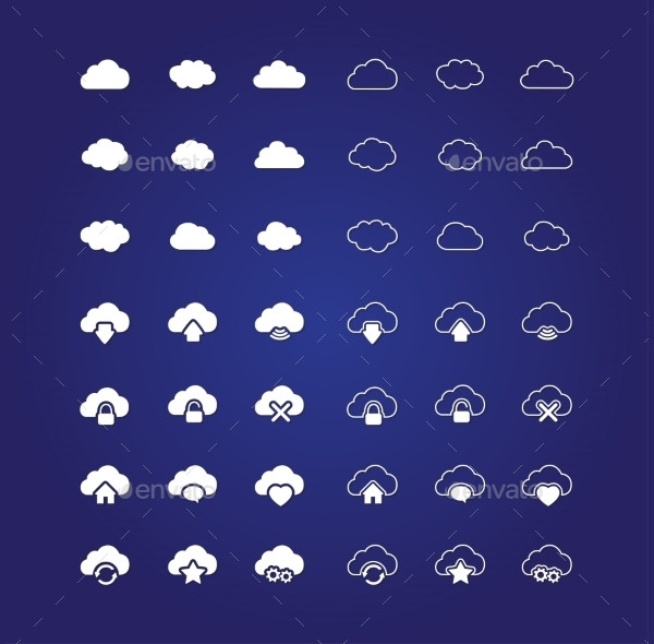 Cloud Icons - 49+ Free PSD, AI, EPS, Vector Format Download
