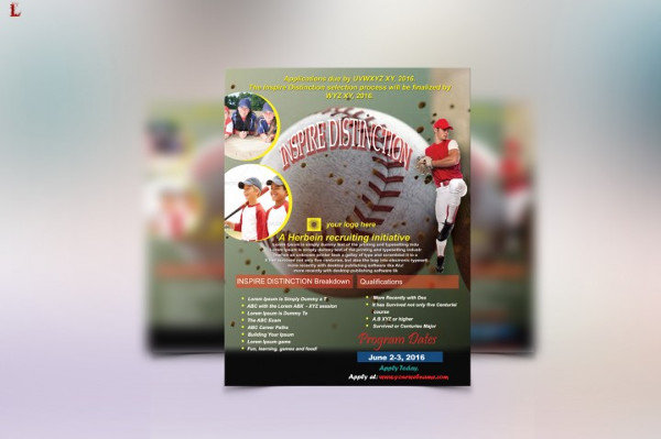 Baseball Flyer Template - 23+ Free & Premium Download