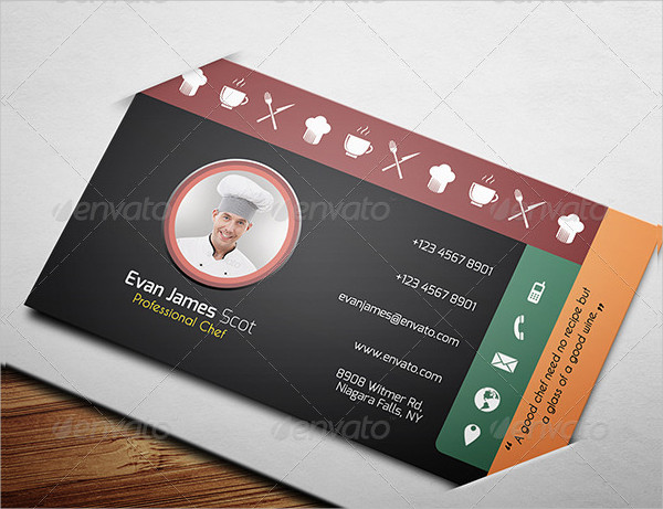 25 Chef Business Card Templates Free Premium Download