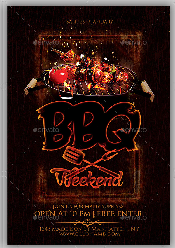 BBQ Flyer Template - 29+ Free & Premium Designs Download